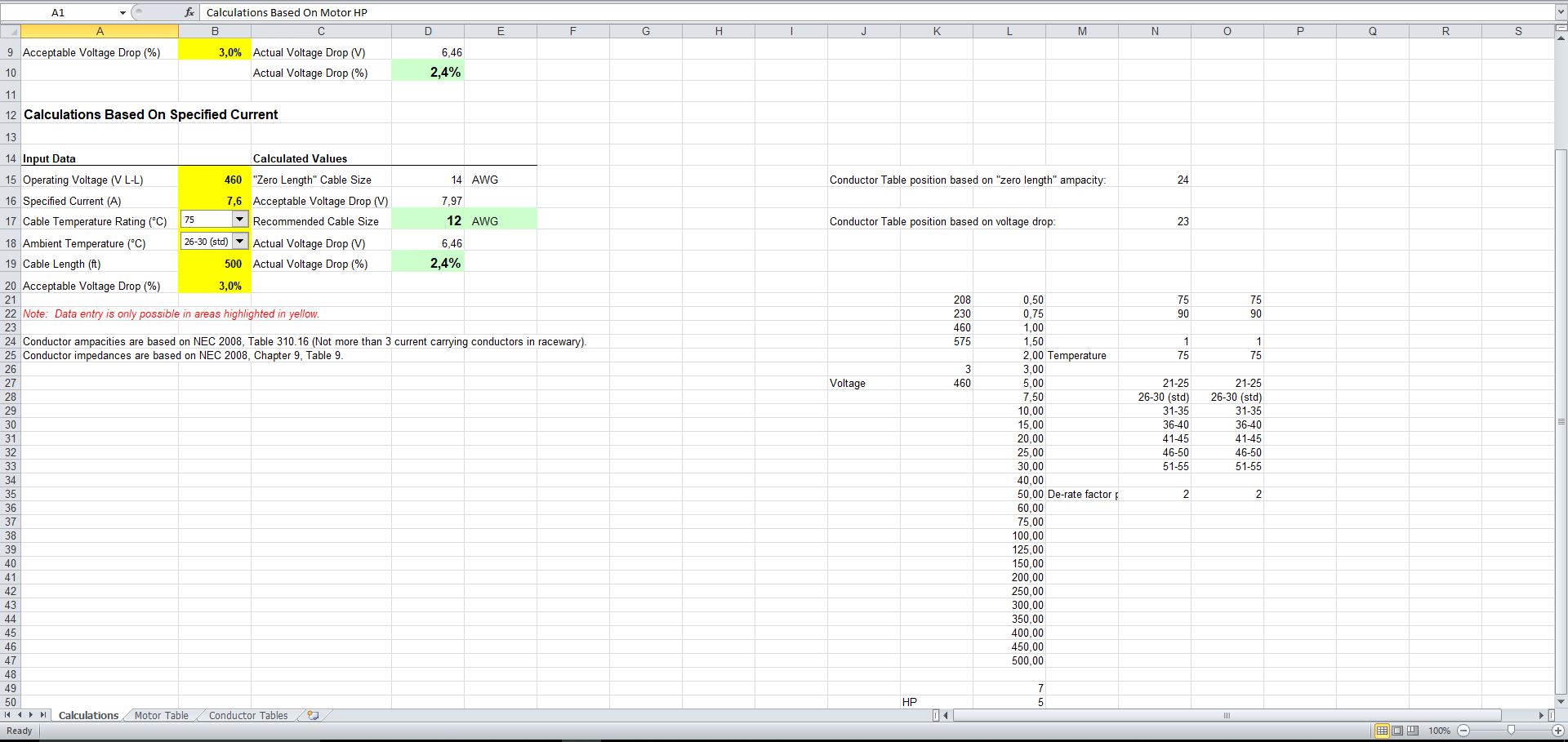 Cable Size Calculation Spreadsheet Eloquens Lupon gov ph Cable Size Calculation Spreadsheet Eloquens Lupon gov ph