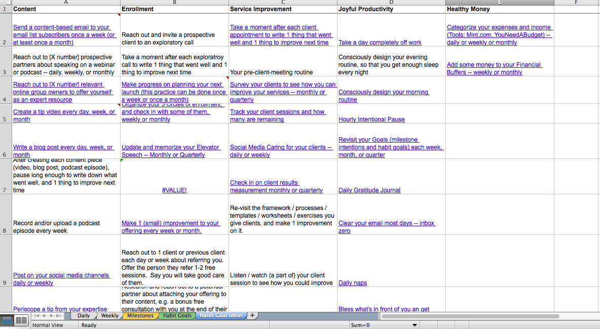 Vision and Success Log Template - Eloquens