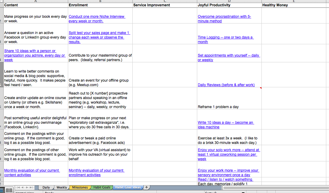 Vision and Success Log Template - Eloquens
