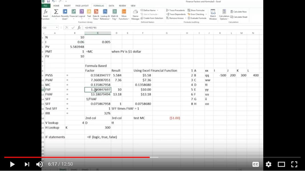 Intro to Excel Financial Present Value Functions - Eloquens