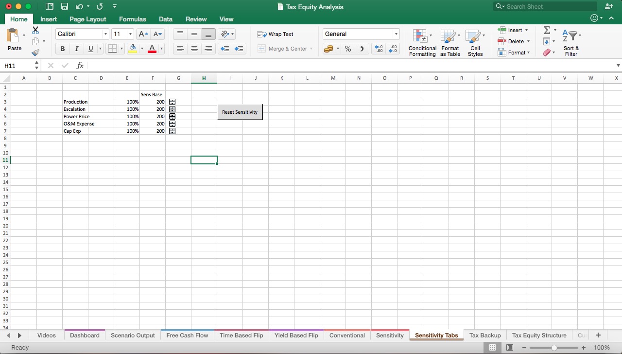 Tax Equity Analysis Excel Model for U.S. Renewable Energy Projects ...