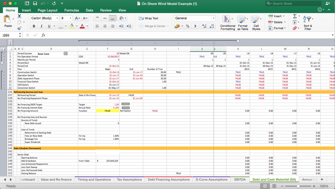 On Shore Wind Excel Model - Eloquens