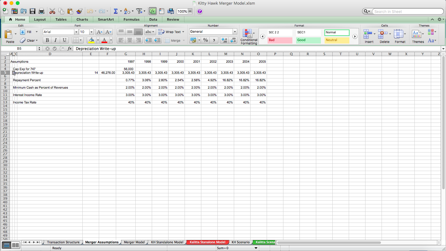 How to combine two standalone excel models to create a Merger Model ...