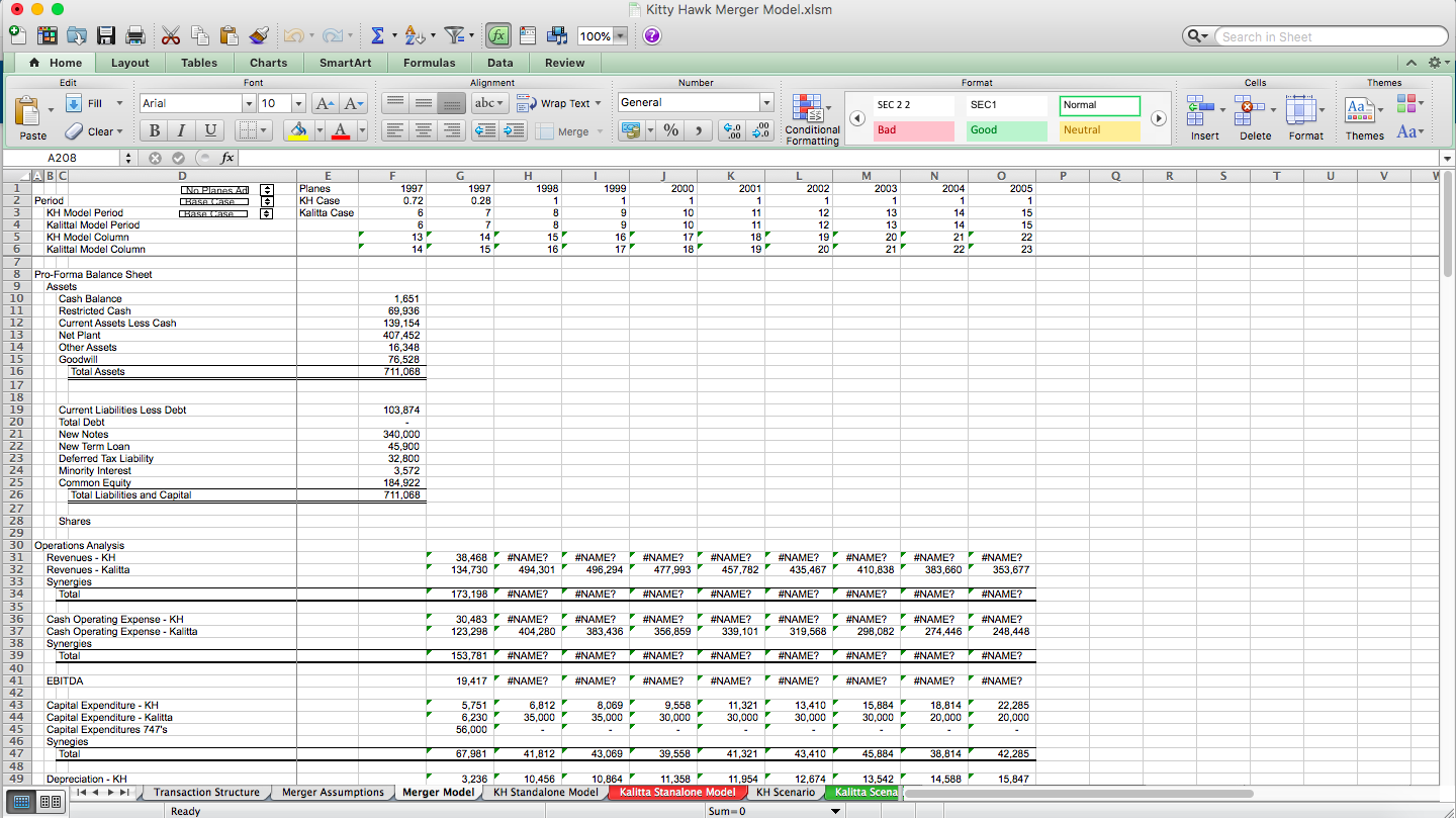 How to combine two standalone excel models to create a Merger Model ...