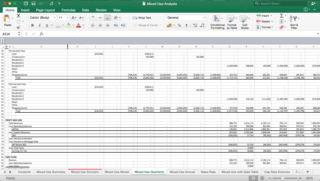 Real Estate Excel Model - Eloquens