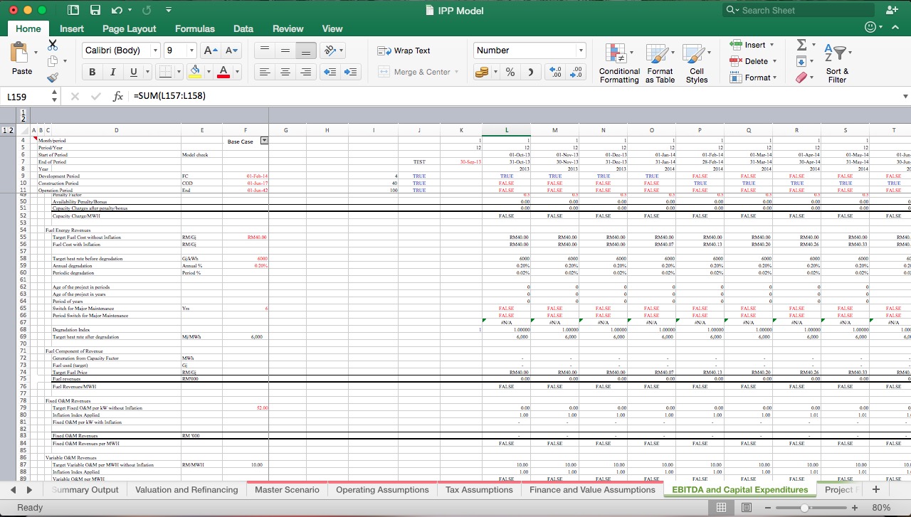 Independent Power Producer (IPP) Excel Model - Eloquens
