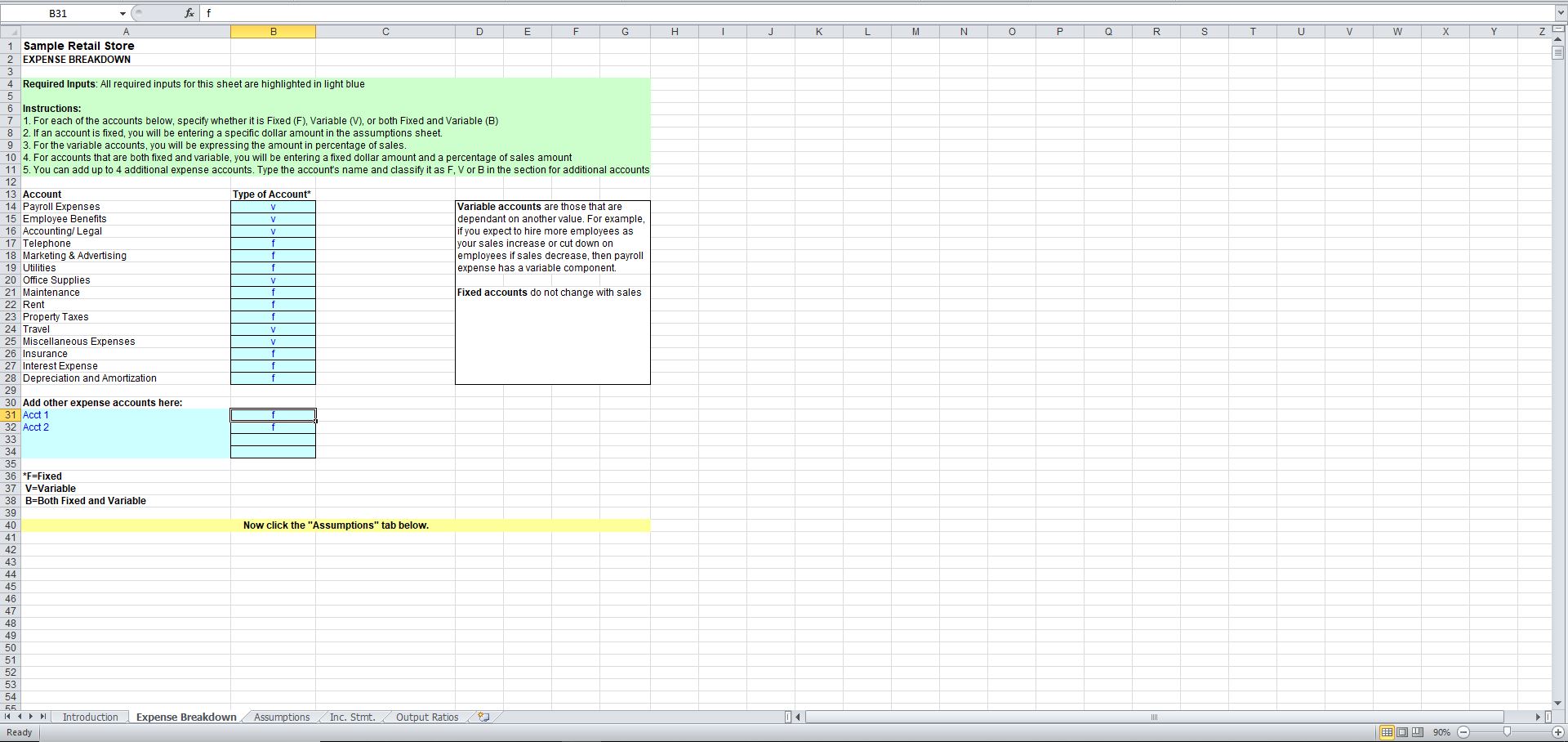 Restaurant Financial Projections Excel Workbook - Eloquens