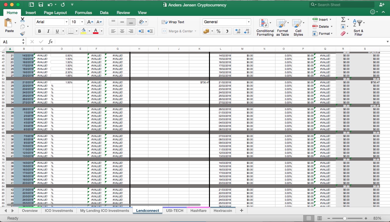 crypto excel spreadsheet template