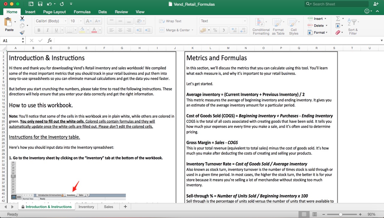 Retail Inventory Management Template - Eloquens