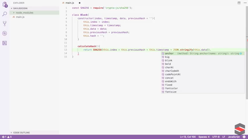 How To Create A Blockchain With Javascript Eloquens