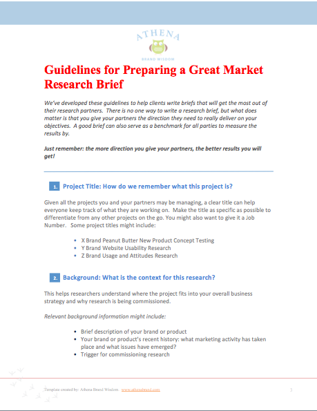 Marketing Research Template - Eloquens