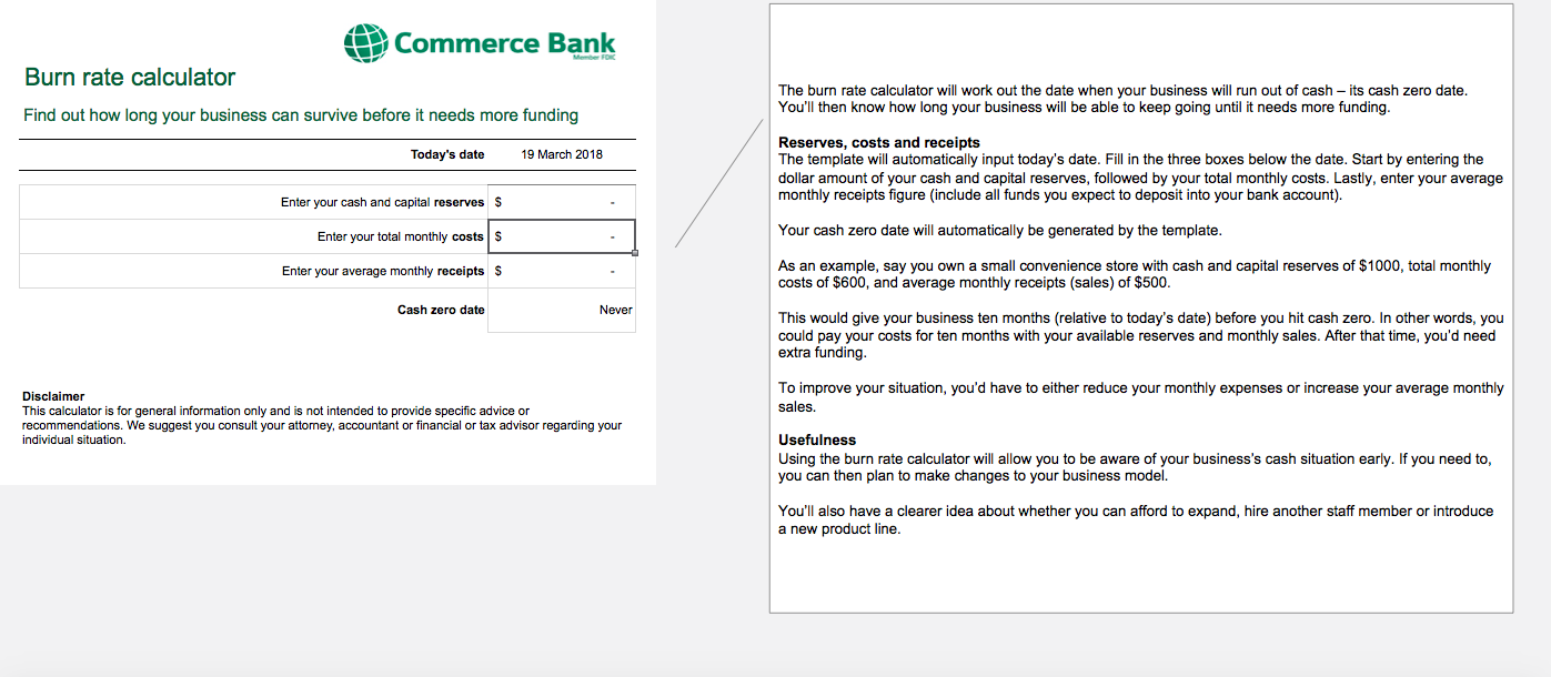 Burn Rate Calculator - Eloquens