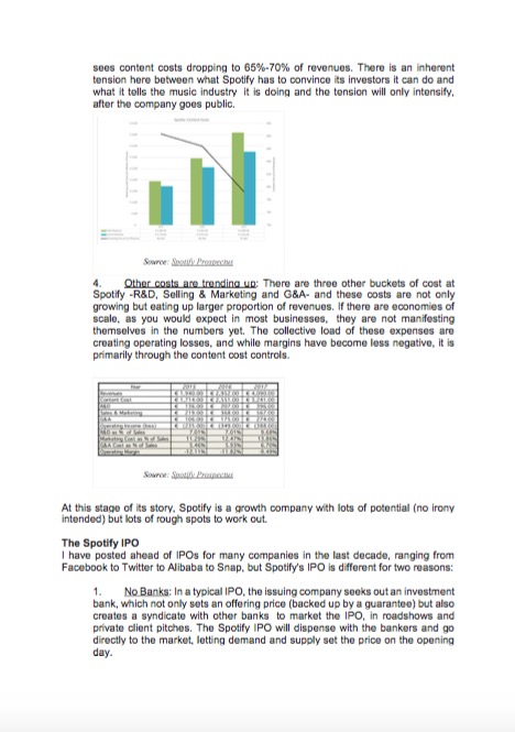 IPO Valuation Excel Model - Spotify - Eloquens