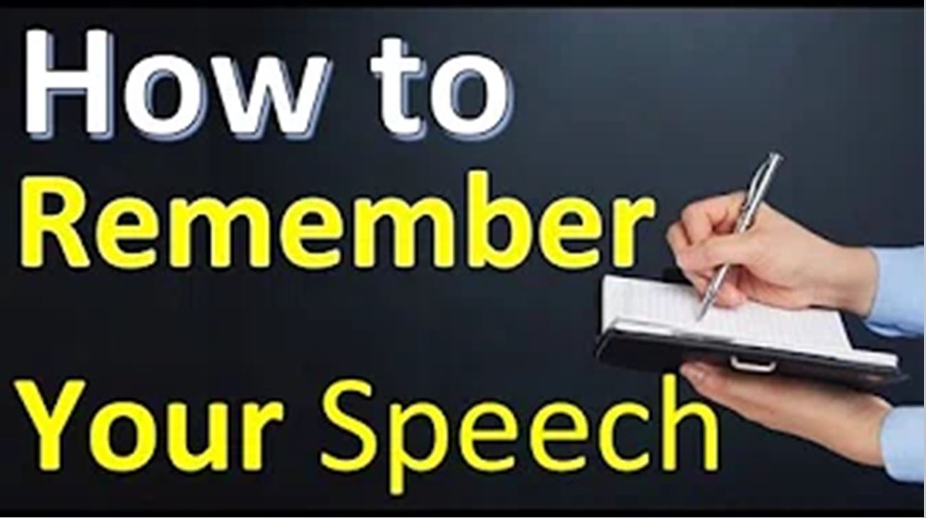 How to Remember your Speech - Eloquens