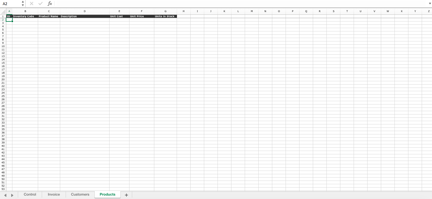 Customer Invoicing System Excel Model - Eloquens