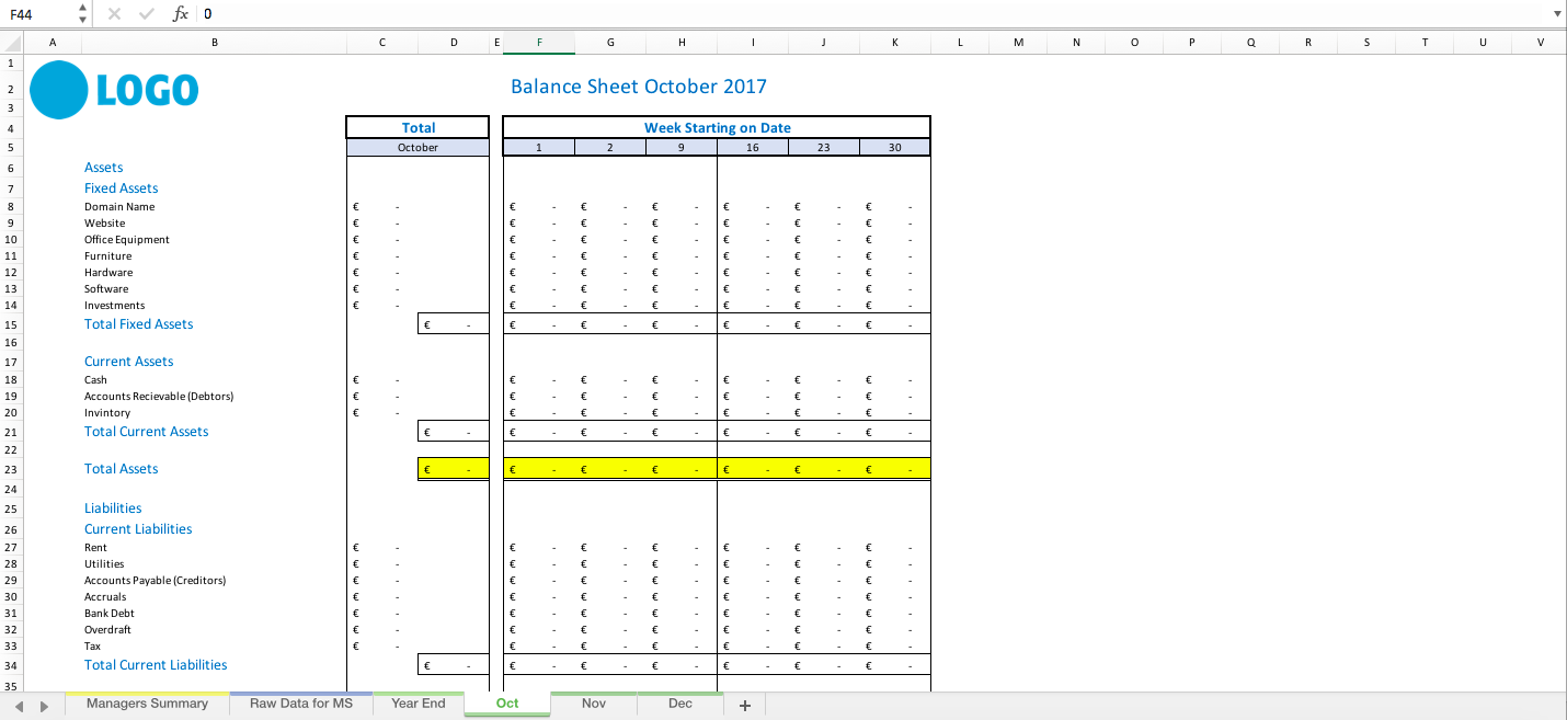 Startup Excel Accounting System with Auto Generated Reports - Eloquens