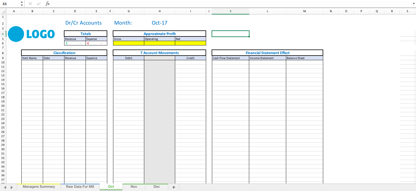 Startup Excel Accounting System with Auto Generated Reports - Eloquens