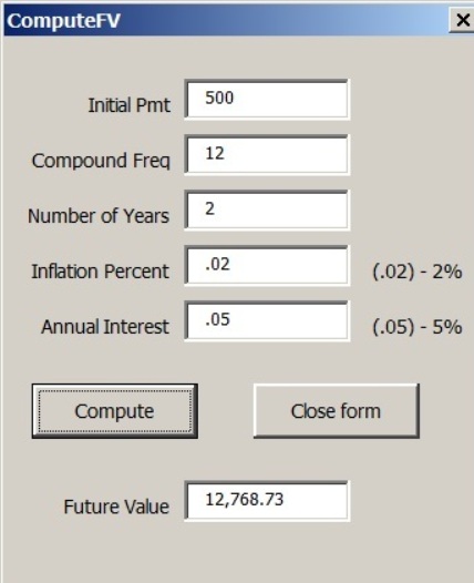 Future Value of Inflation Indexed Savings Plan Excel Model - Eloquens