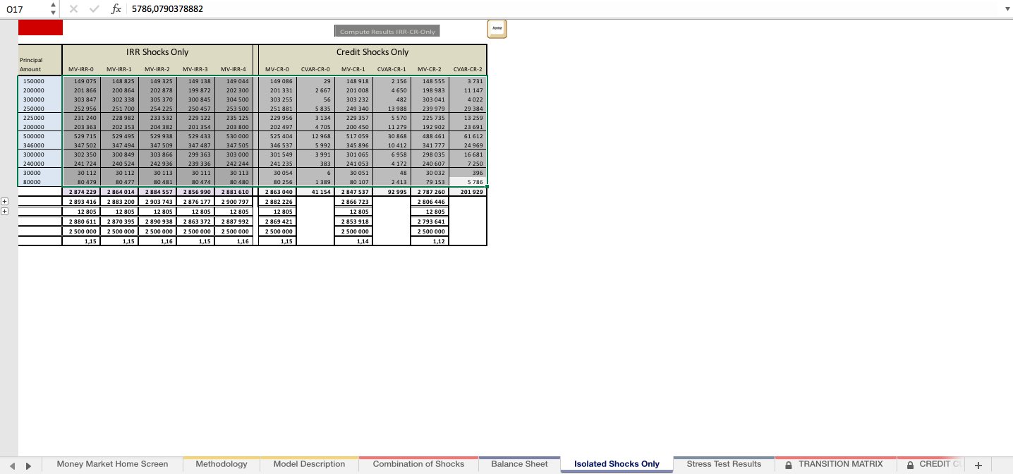 Stress Testing Money Market Fund Excel Model - Eloquens