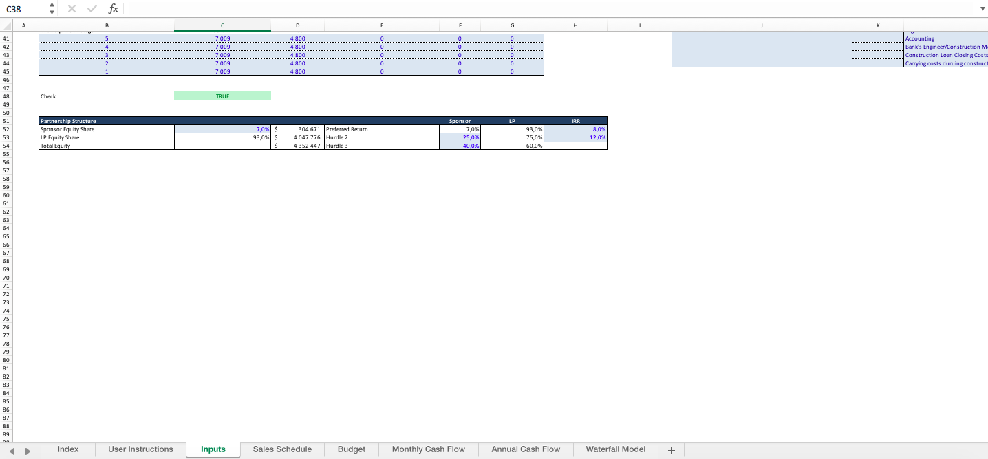 Real Estate Condominium Waterfall Excel Model - Eloquens