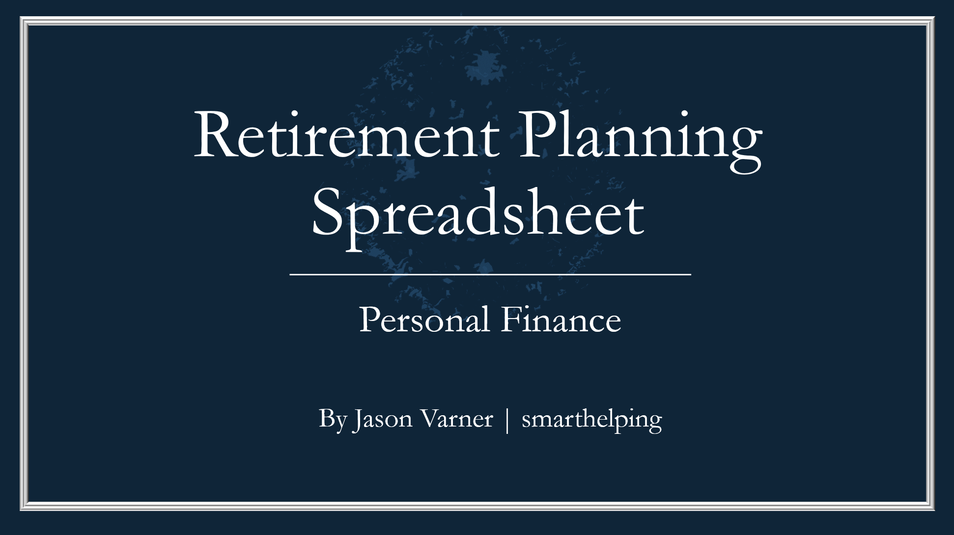 Retirement Planner Excel Model - Cash Flow Forecasting with Inflation ...