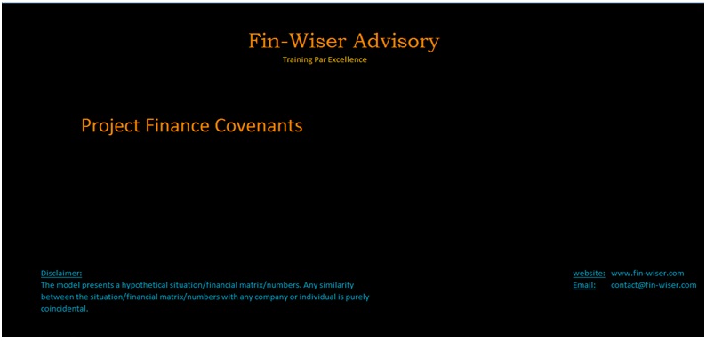 Project Finance Covenants Excel Model Template - Eloquens