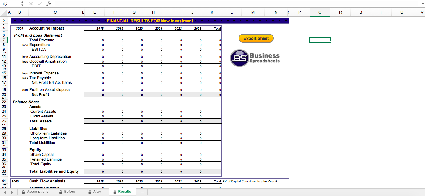 Business Valuation Excel Model with Pro-Forma Financial Statements ...