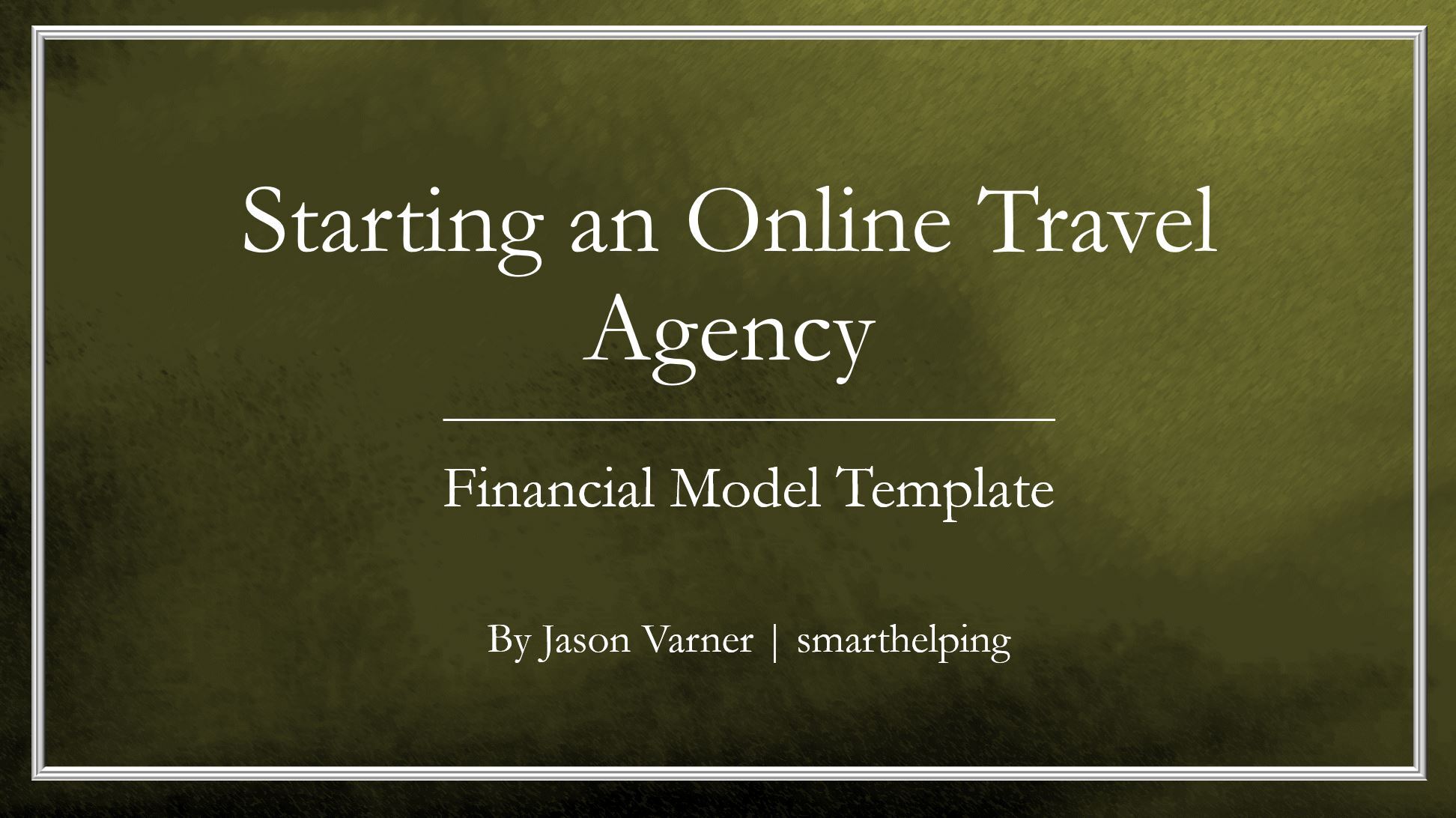 Online Travel Agency Projections: Ready-to-Use Financial Model - Eloquens