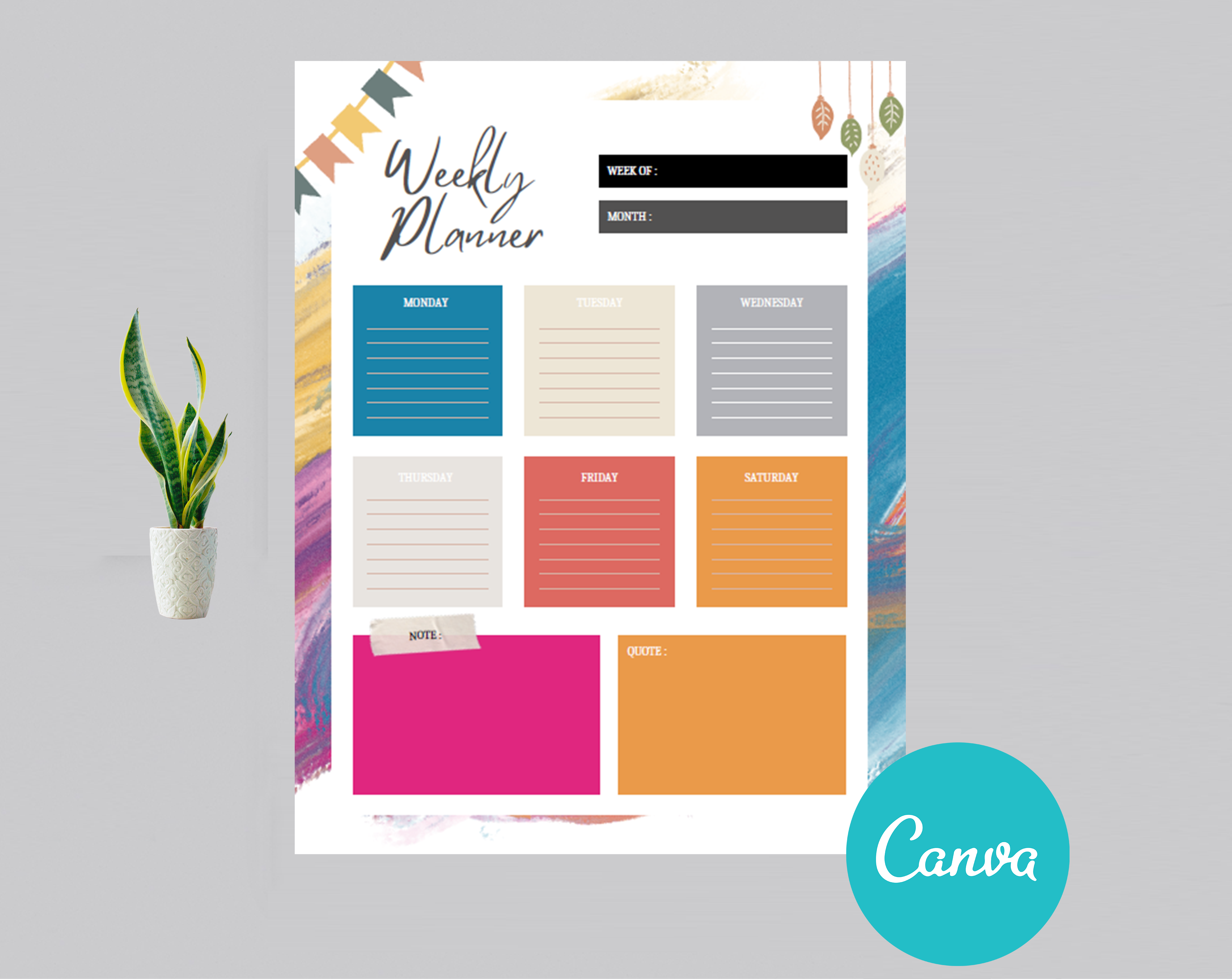 Canva Weekly Planner - Eloquens