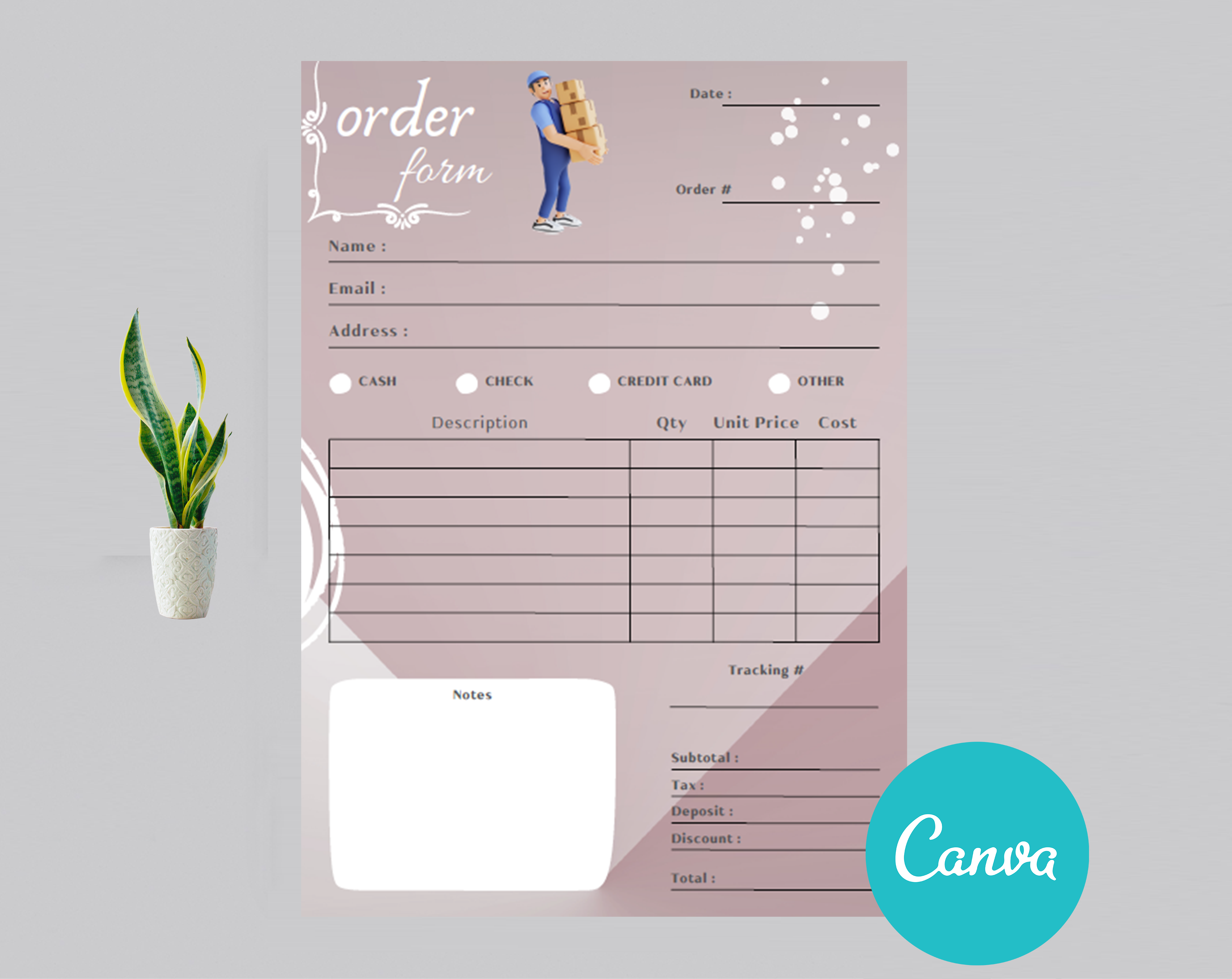 Order Form Planner - Eloquens