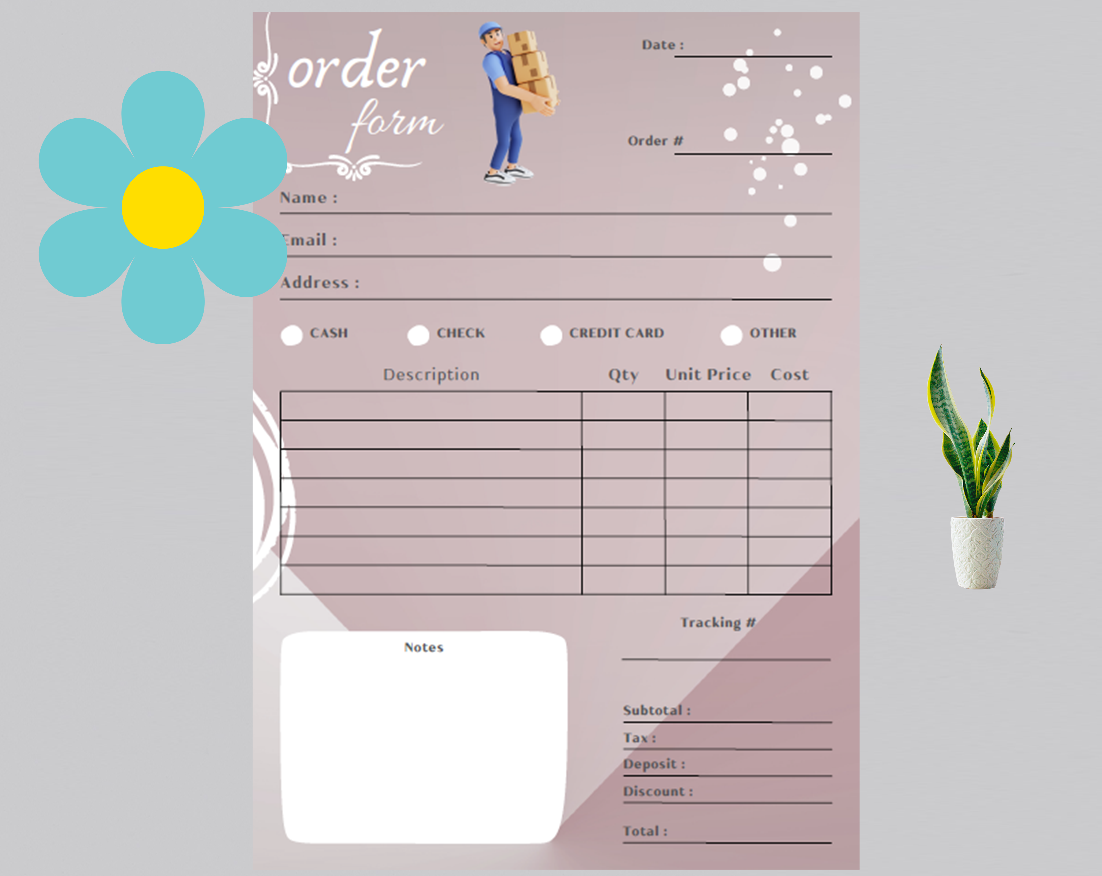 Order Form Planner - Eloquens