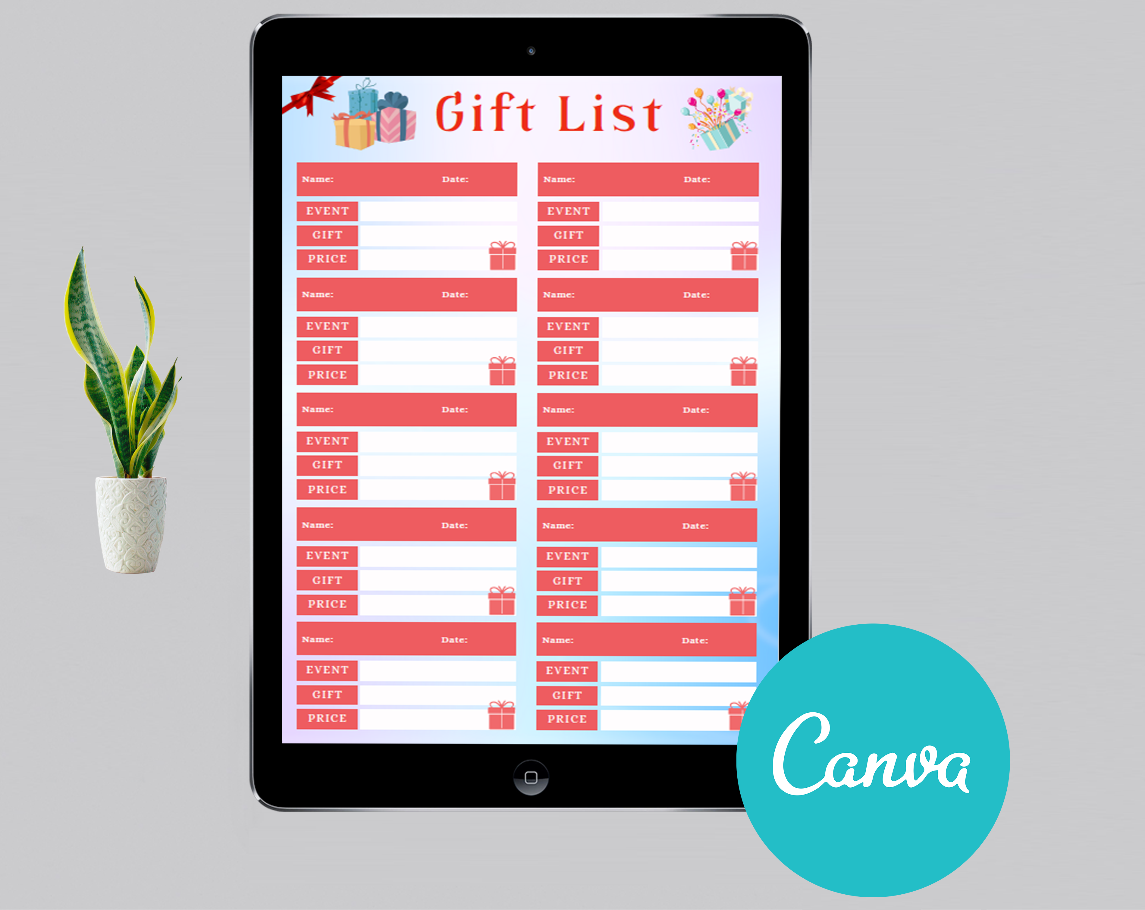 Gift List Planner - Eloquens