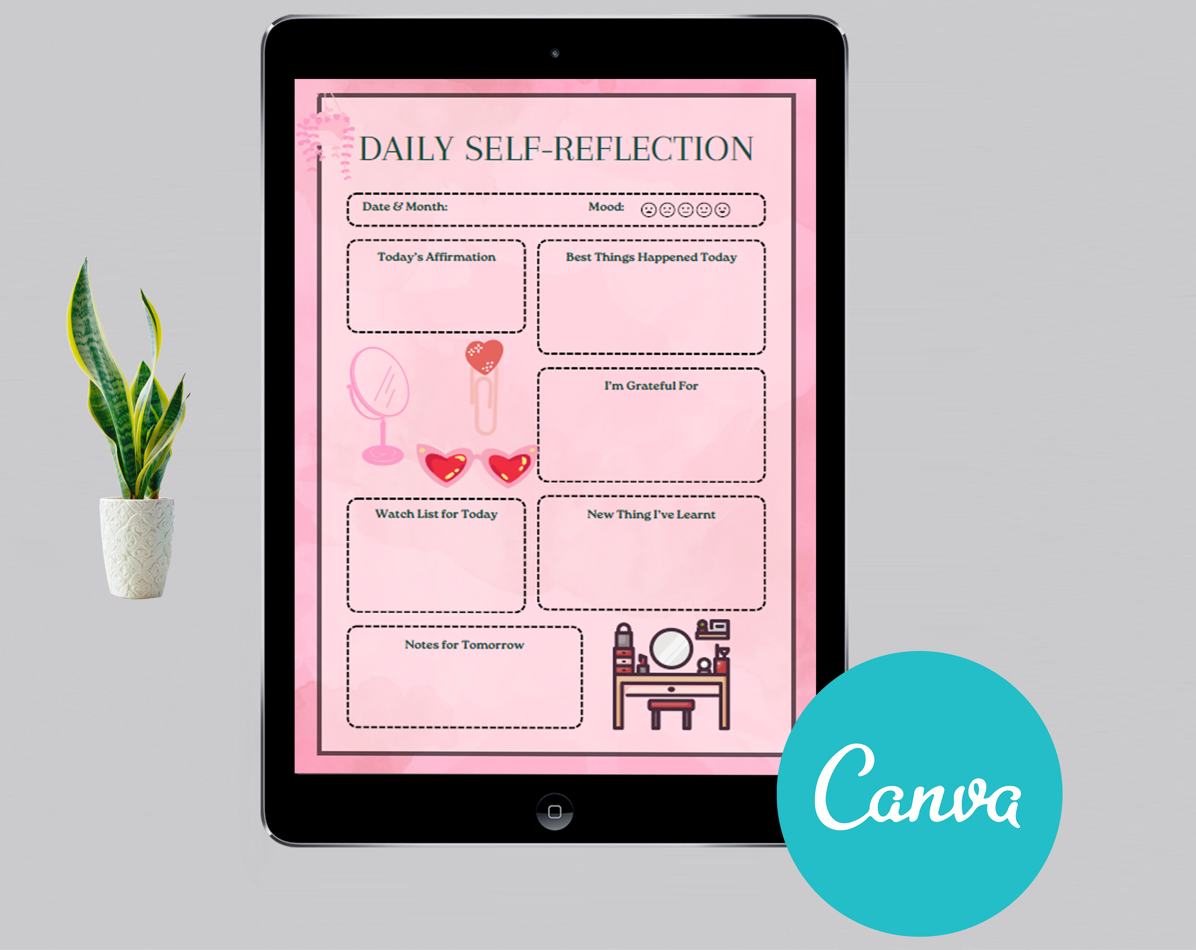 Daily Self-Reflection Planner - Eloquens