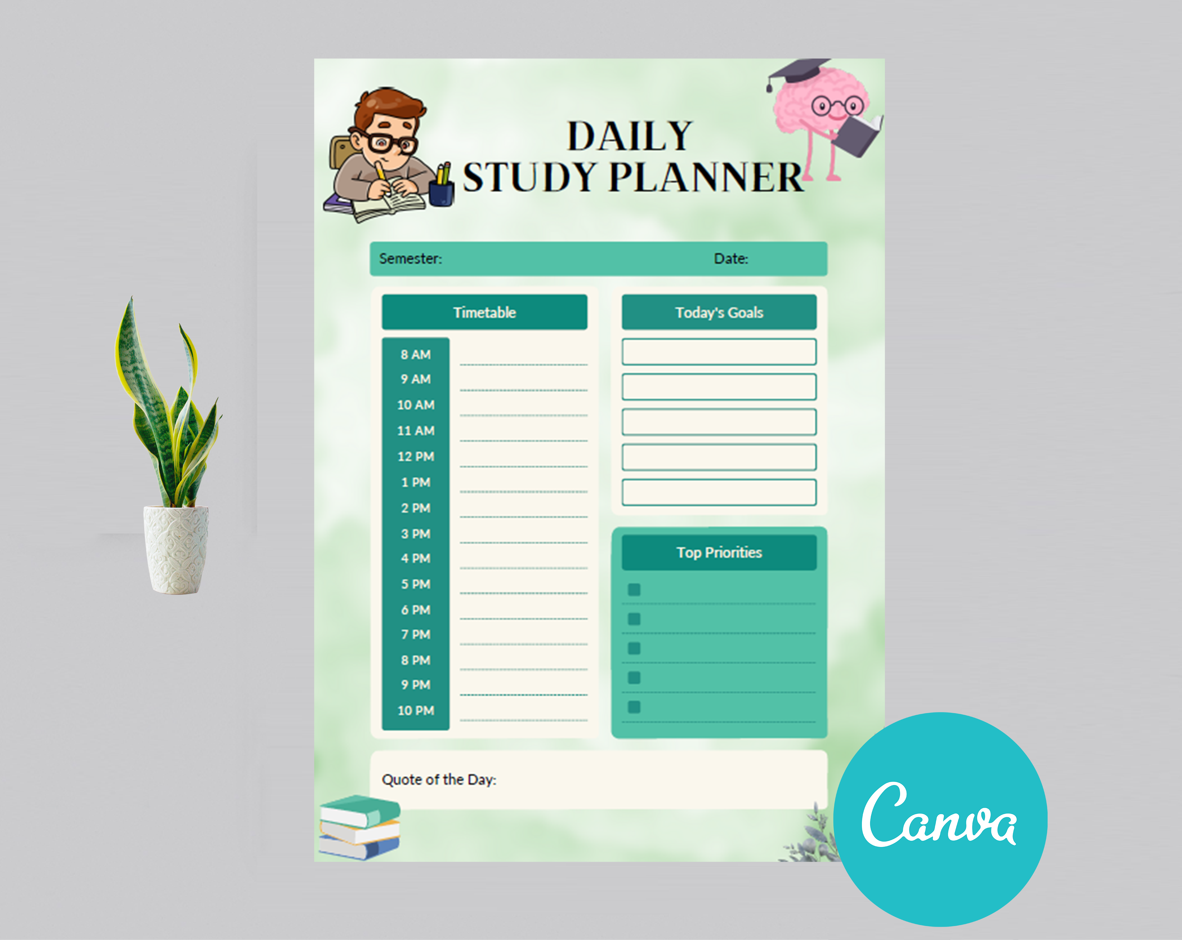 Daily Study Planner - Eloquens