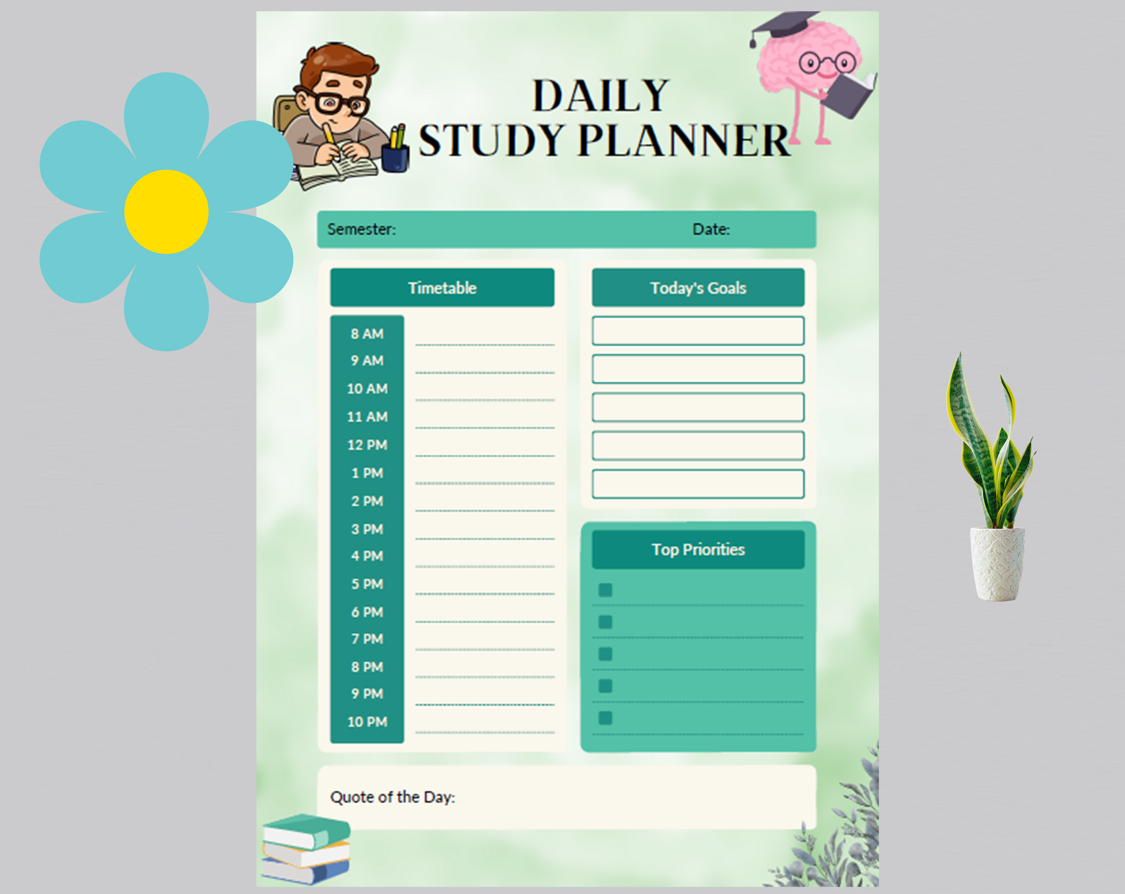 Daily Study Planner - Eloquens