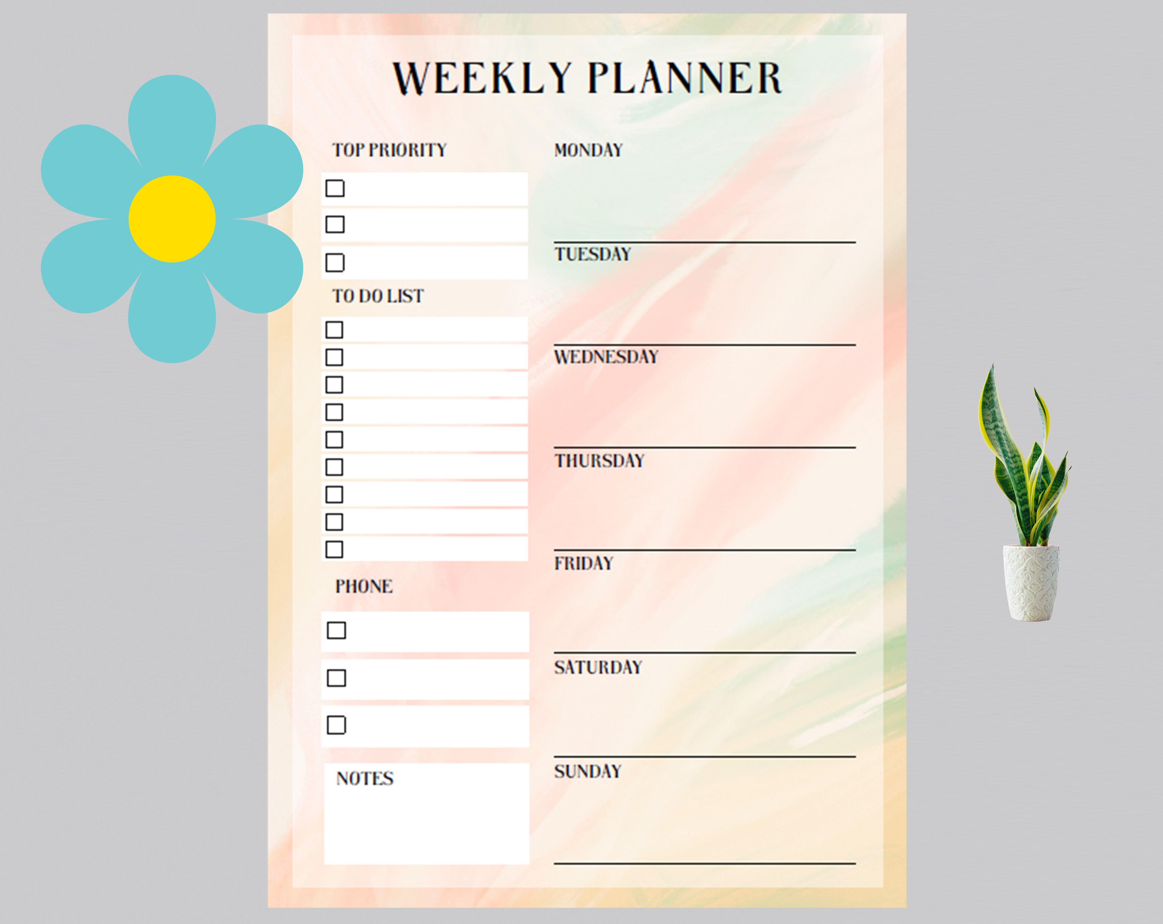 Weekly Planner - Eloquens