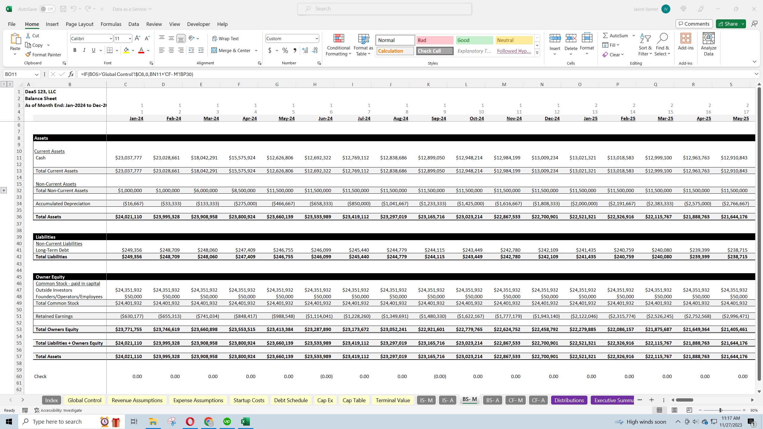 Data-as-a-Service Financial Model - Includes Financial Statements ...