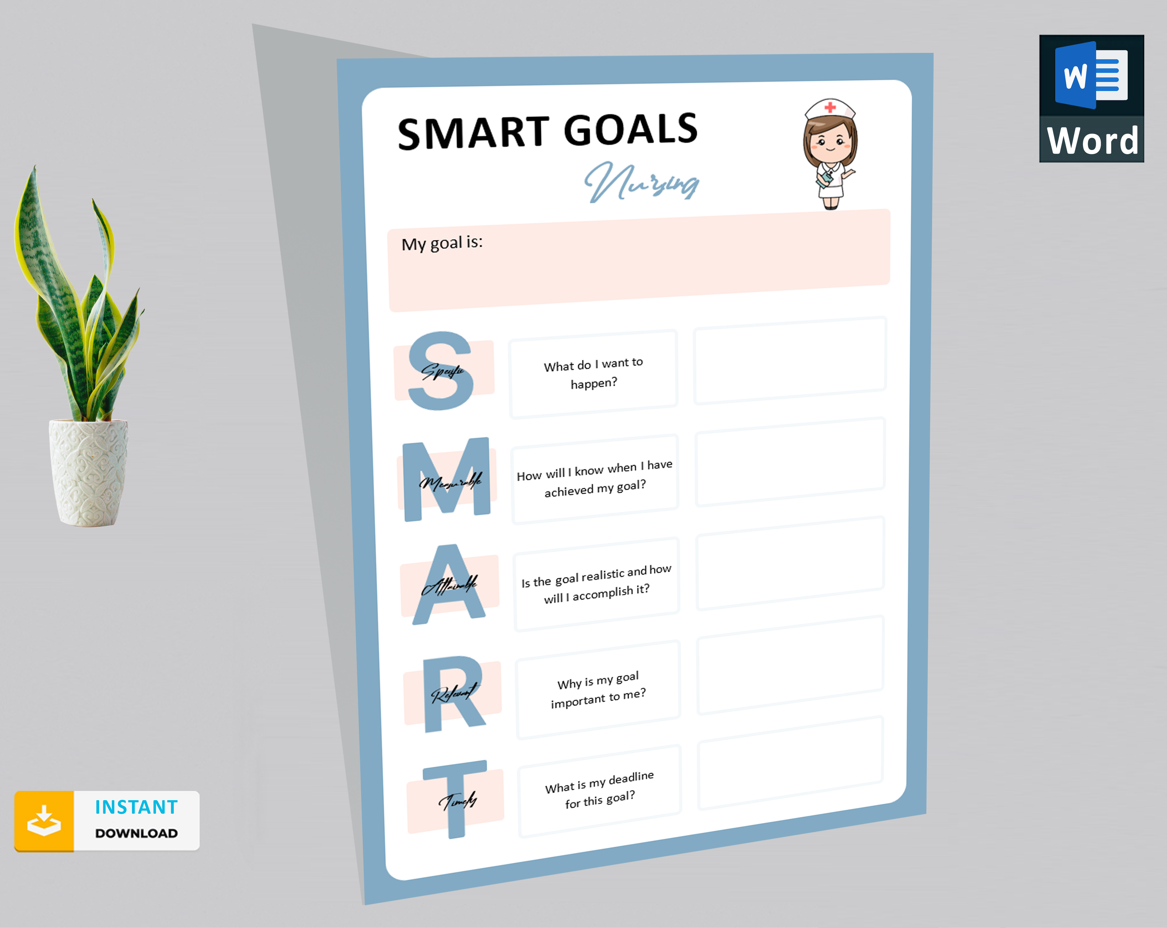 Smart goals for nurse template - Eloquens
