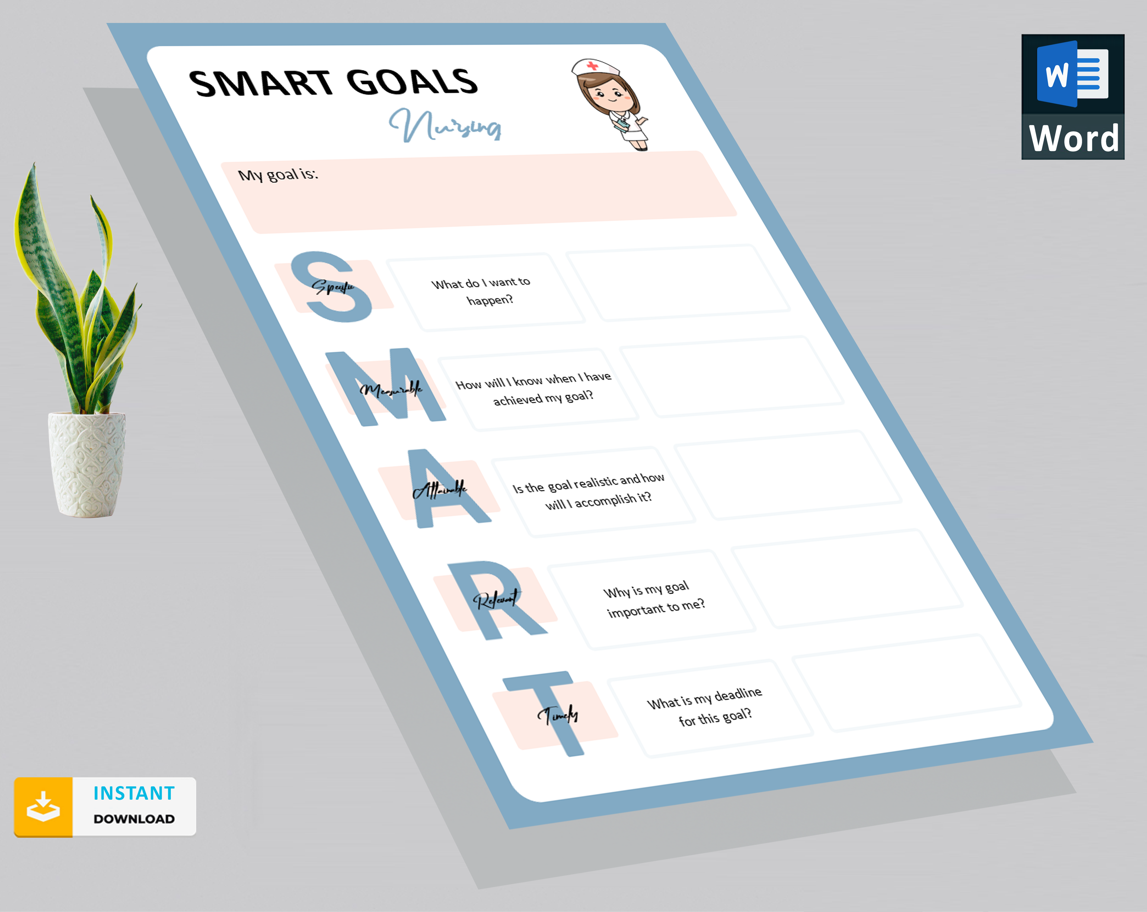 Smart goals for nurse template - Eloquens