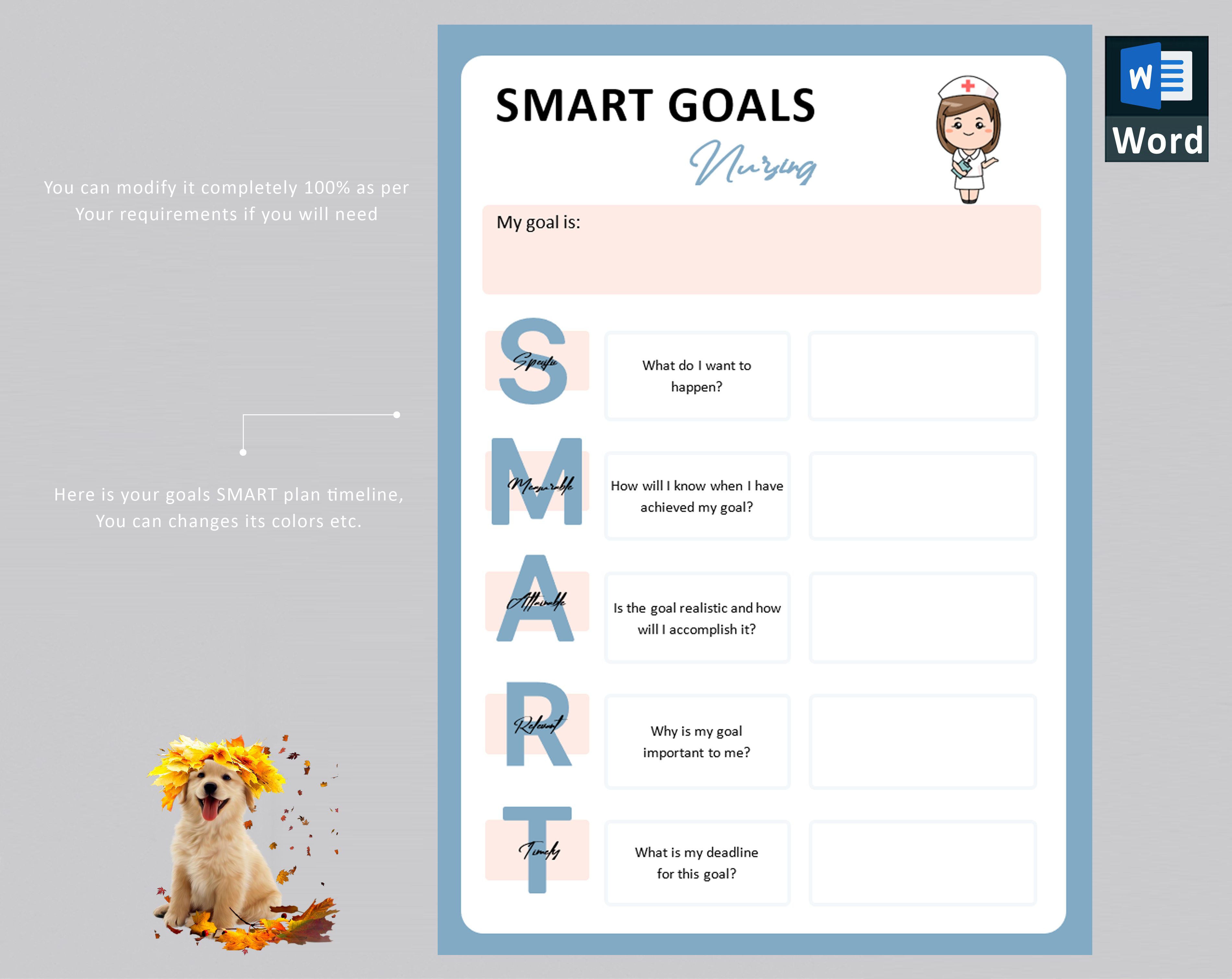 Smart goals for nurse template - Eloquens