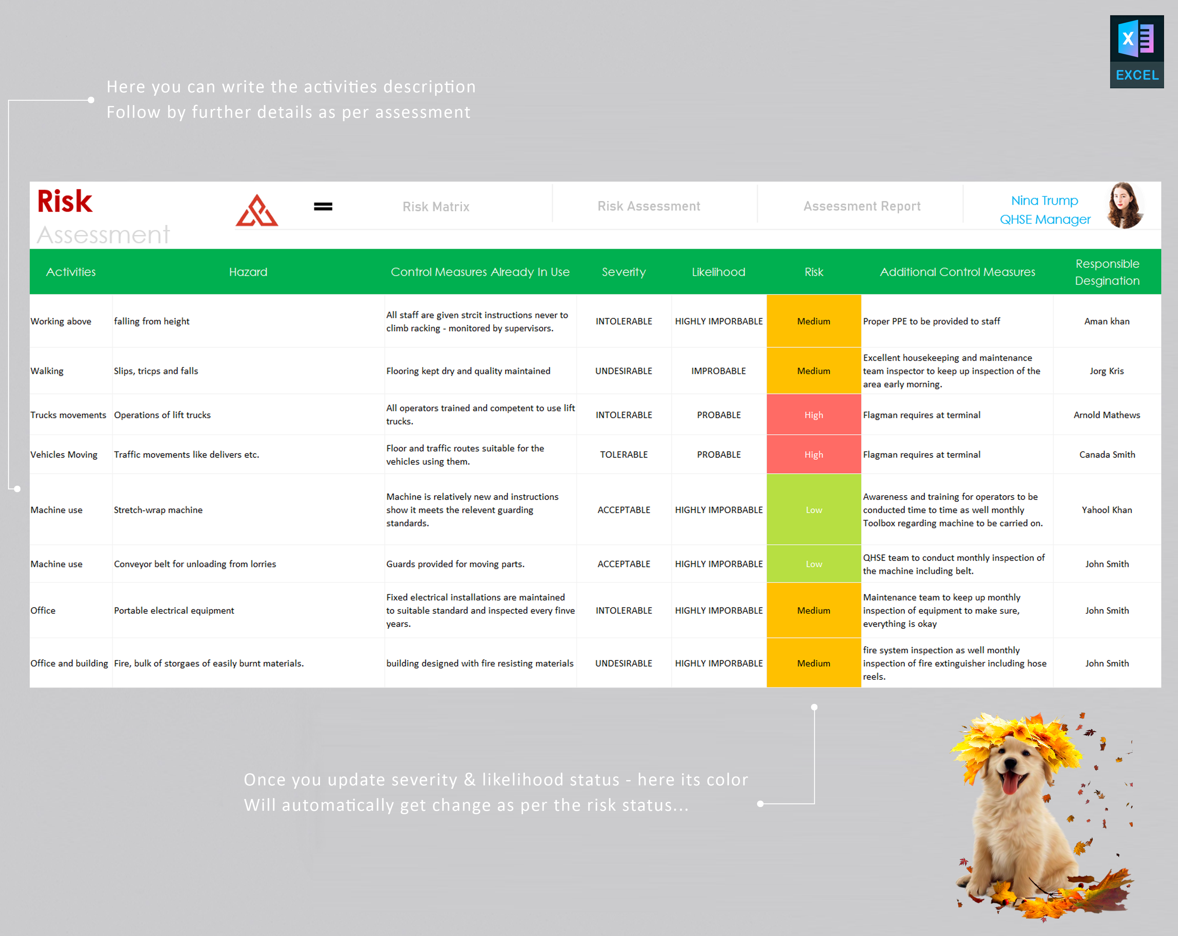 Risk Assessment Template 2 - Eloquens