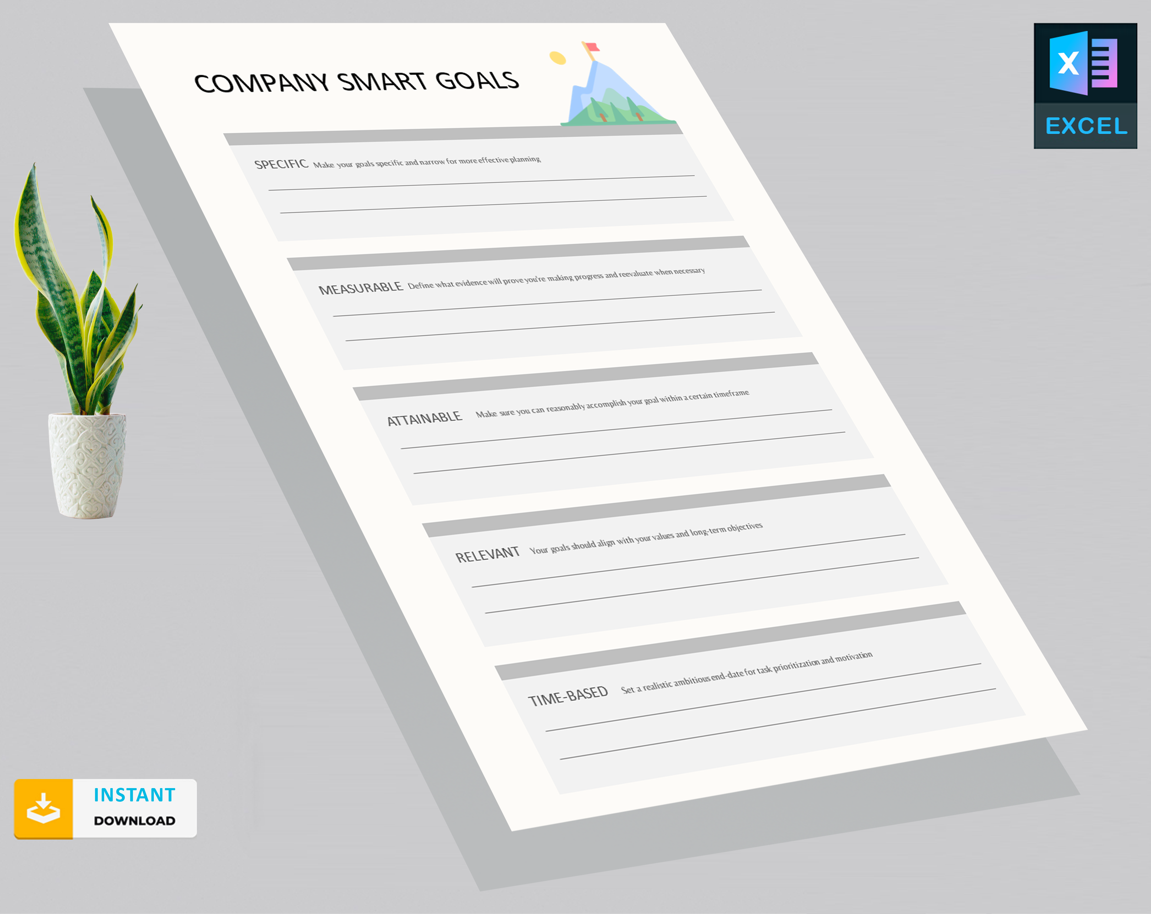 Company Smart Goals Template - Eloquens