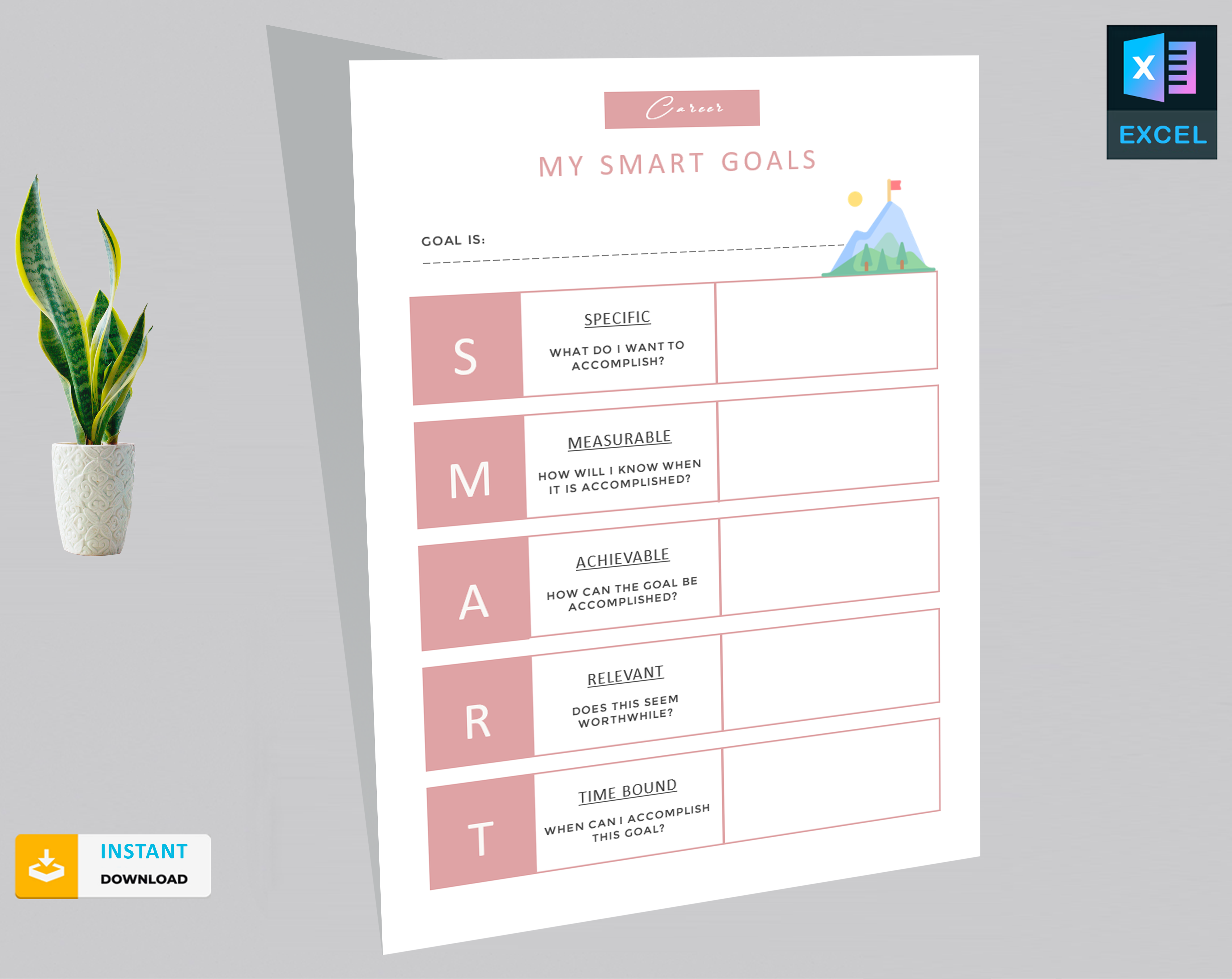 Career Smart Goals Template - Eloquens