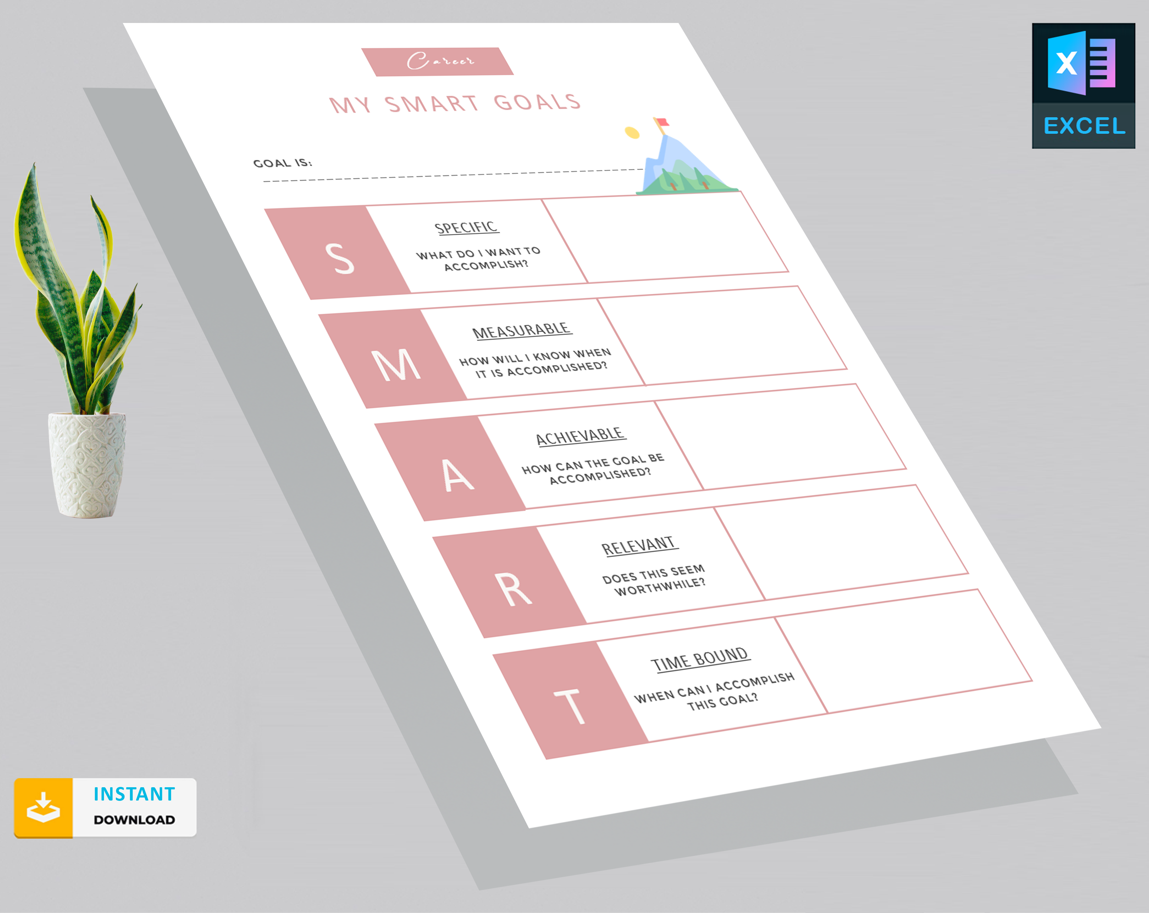Career Smart Goals Template - Eloquens