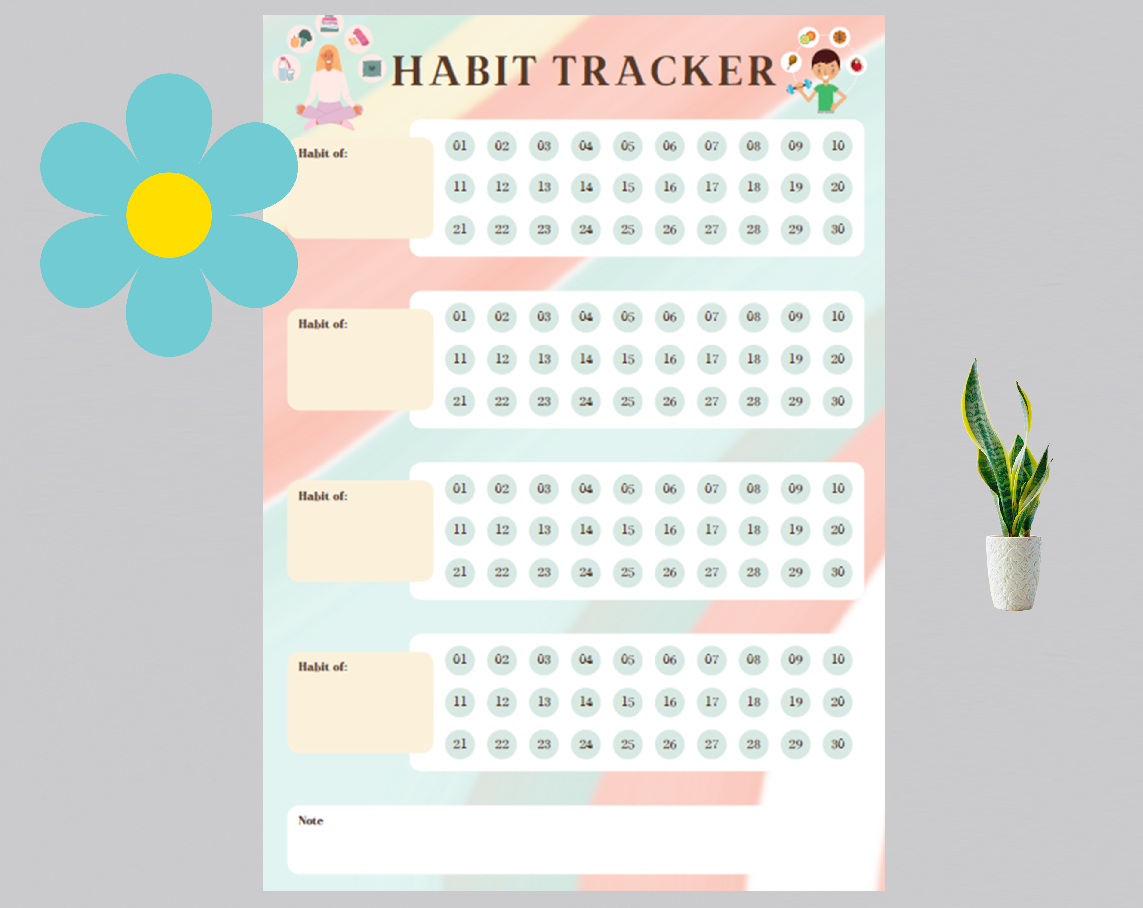 Habit Tracker Planner - Eloquens