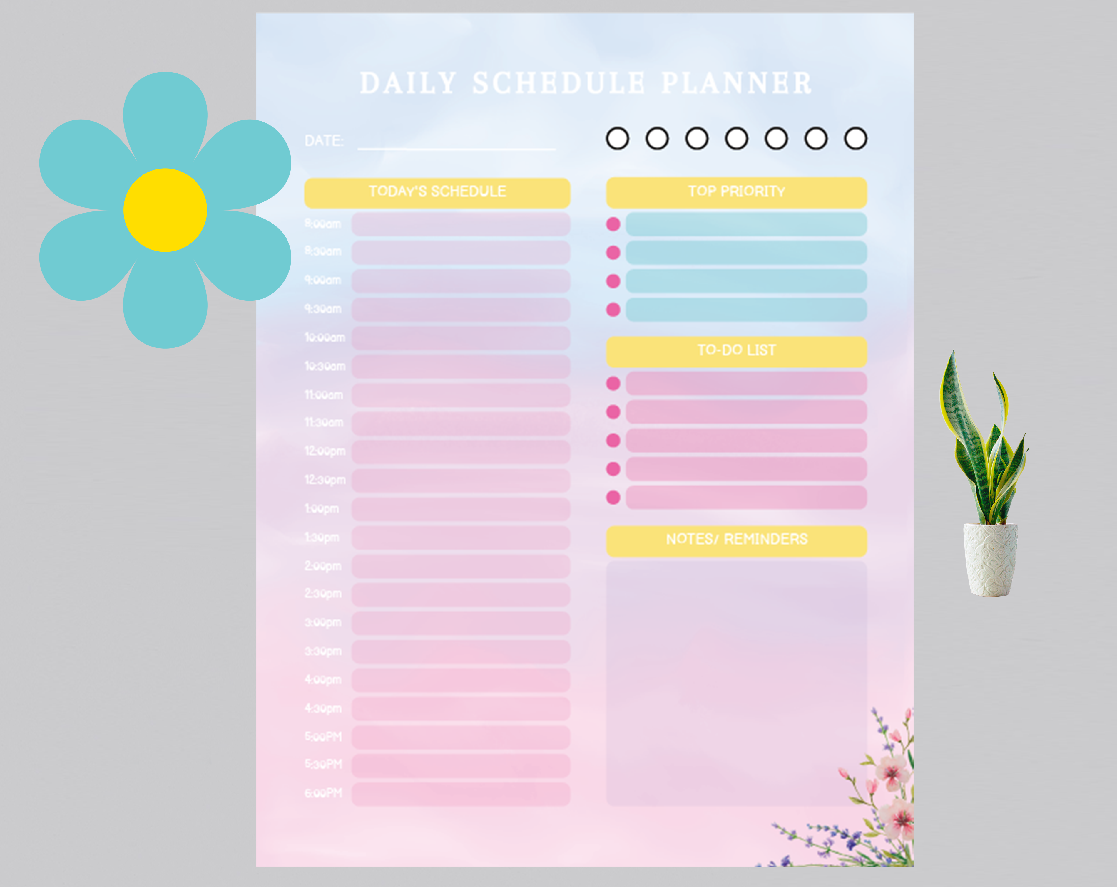 Daily Schedule Planner - Eloquens
