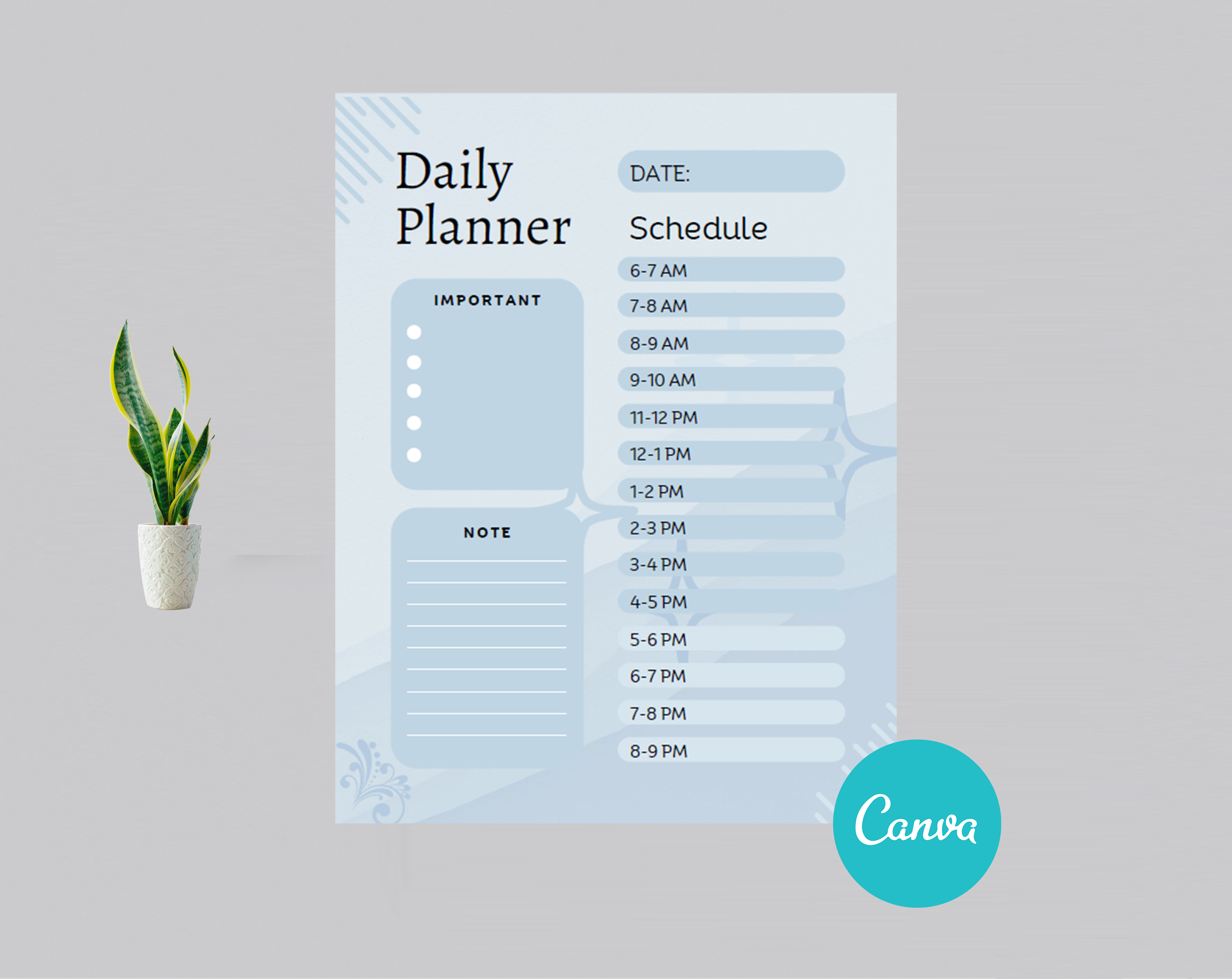 Cute Daily Schedule Planner - Eloquens