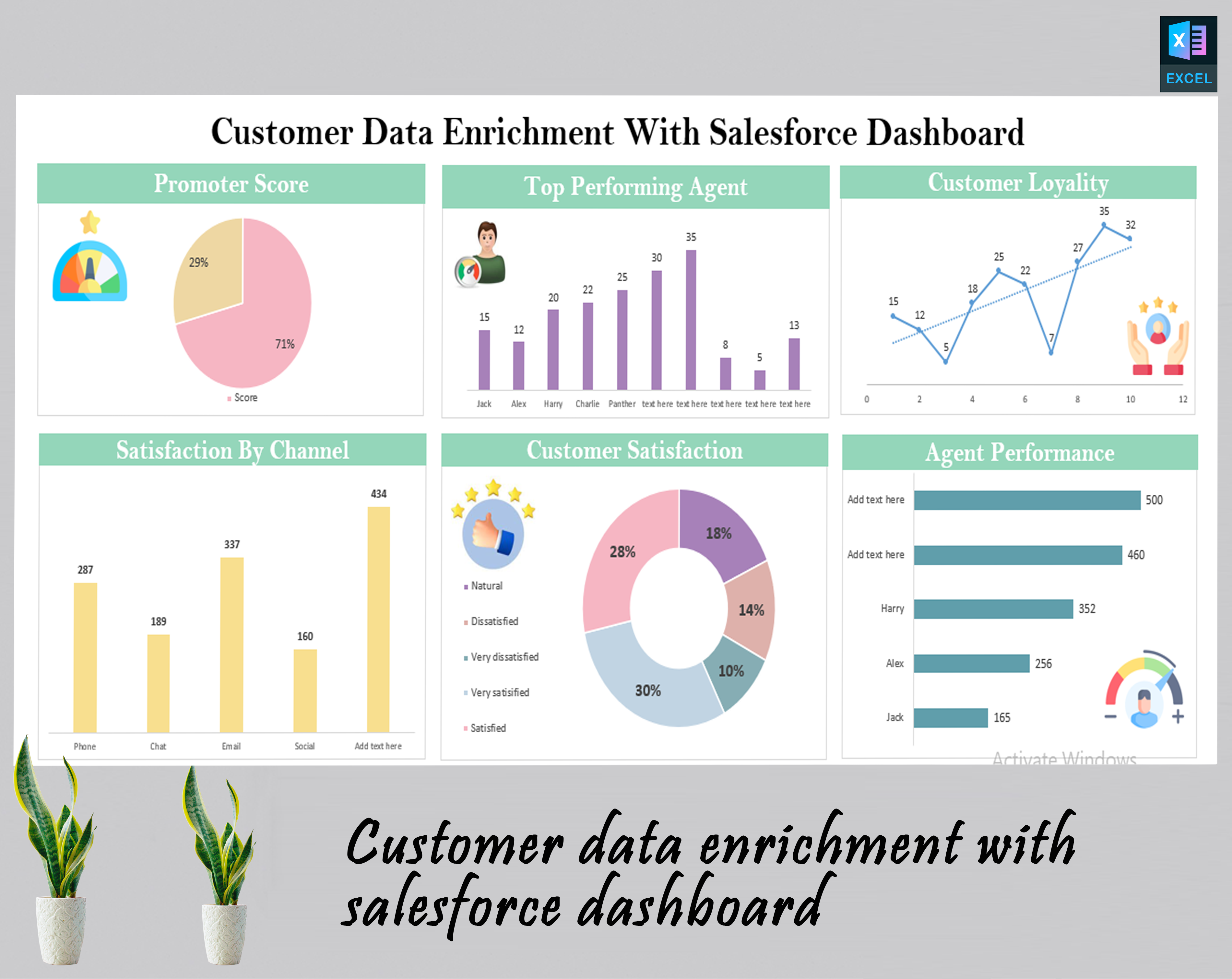 Customer data enrichment with salesforce dashboard - Eloquens