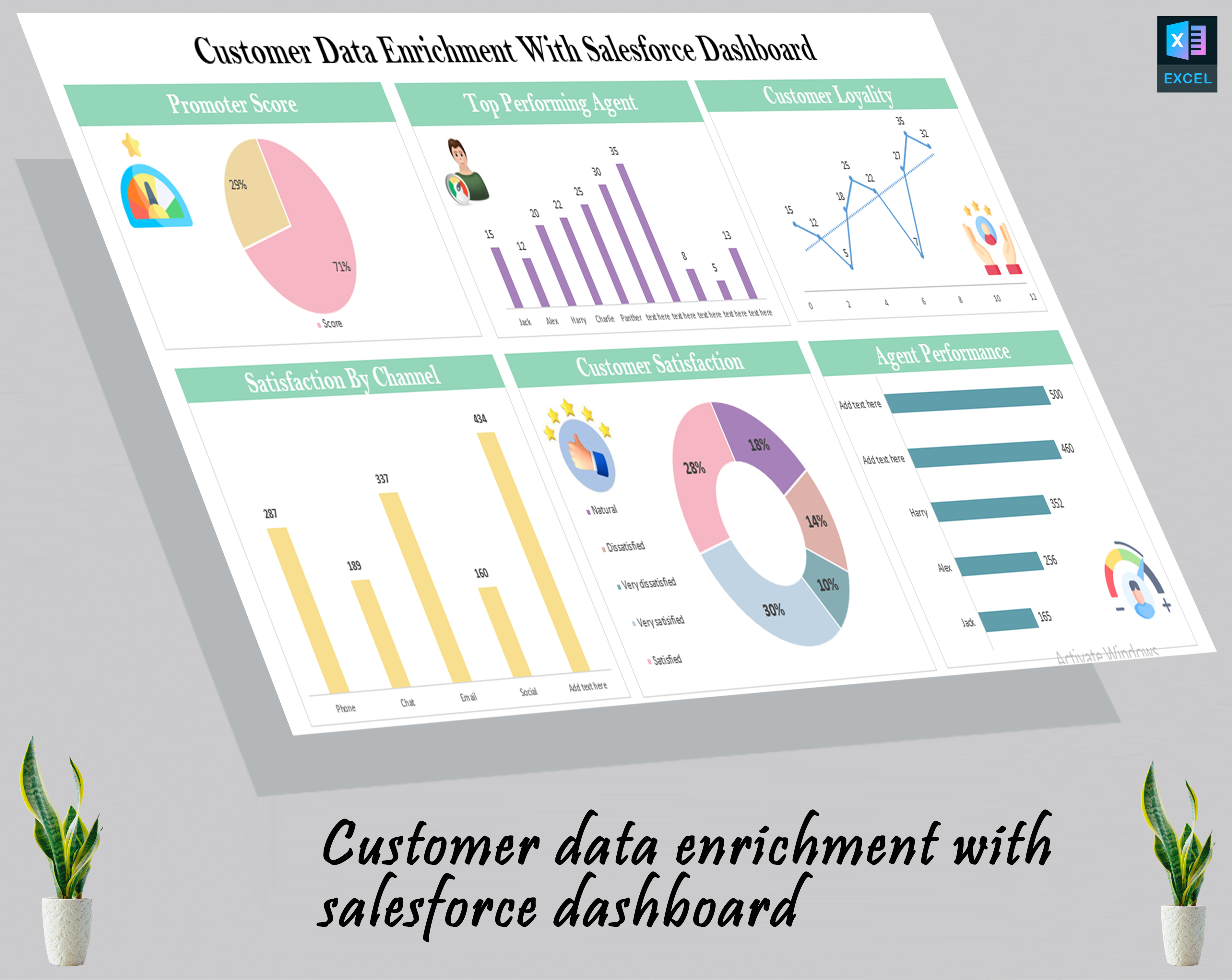 Customer data enrichment with salesforce dashboard - Eloquens