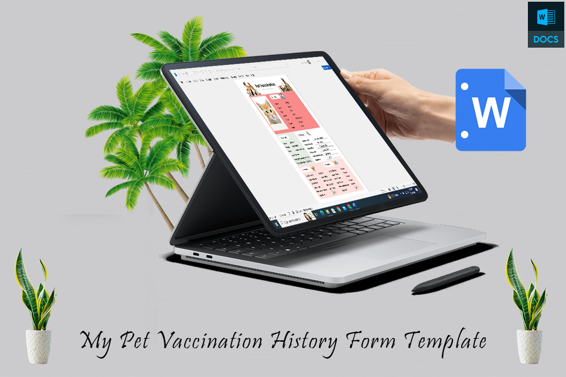My Pet Vaccination History Form Template - Eloquens